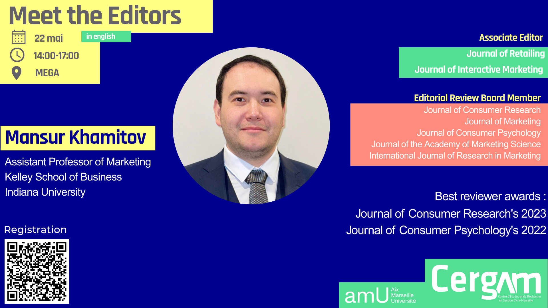 Meet the Editors - Mansur KHAMITOV- 22 mai 2025 | Centre d'Etudes et de Recherche en Gestion d ...